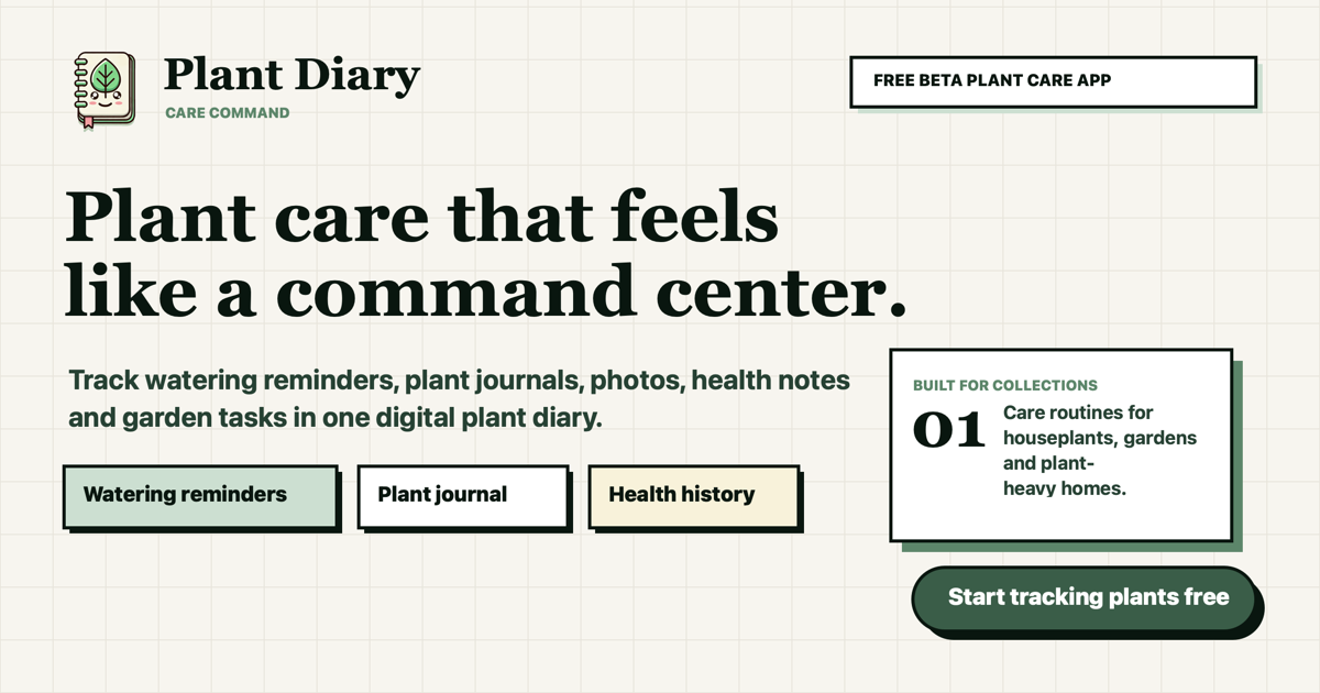 Plant Diary App | Plant Tracker, Journal & Watering Reminders